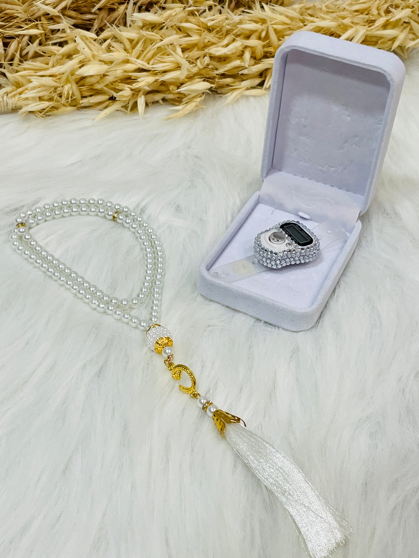 White Turkish Tasbeeh and Counter | Gift Set – The Iman Store